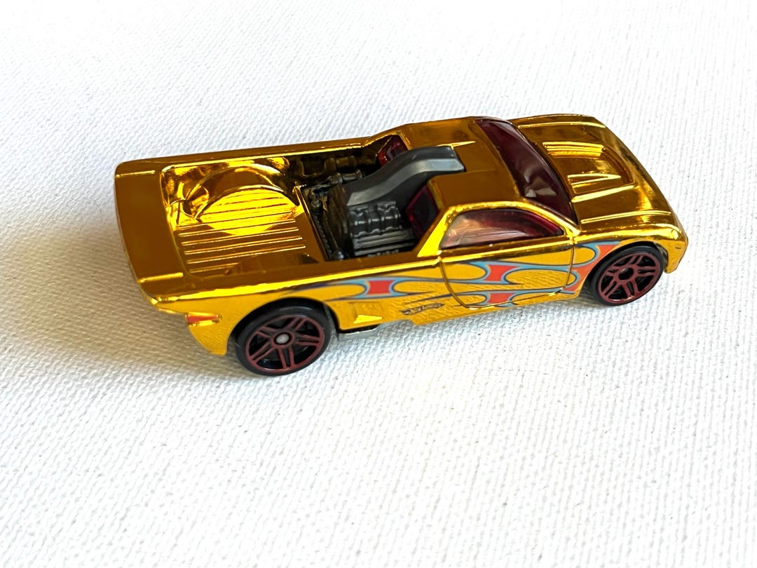 Vintage 2000s Hot Wheels Car, Bedlam Gold, Die Cast Automobile Toy - Etsy