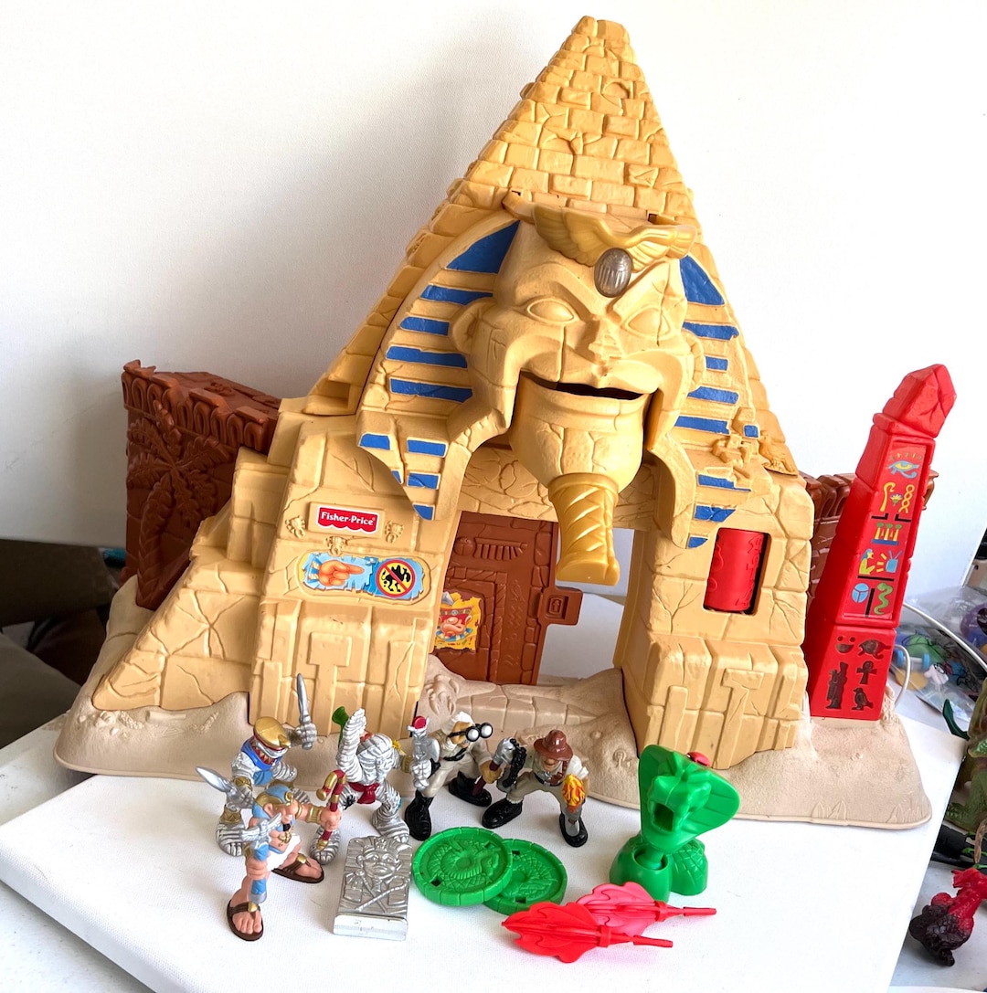 Rare Complete Egyptian Pyramid Great Adventures Playset, Vintage Fisher ...