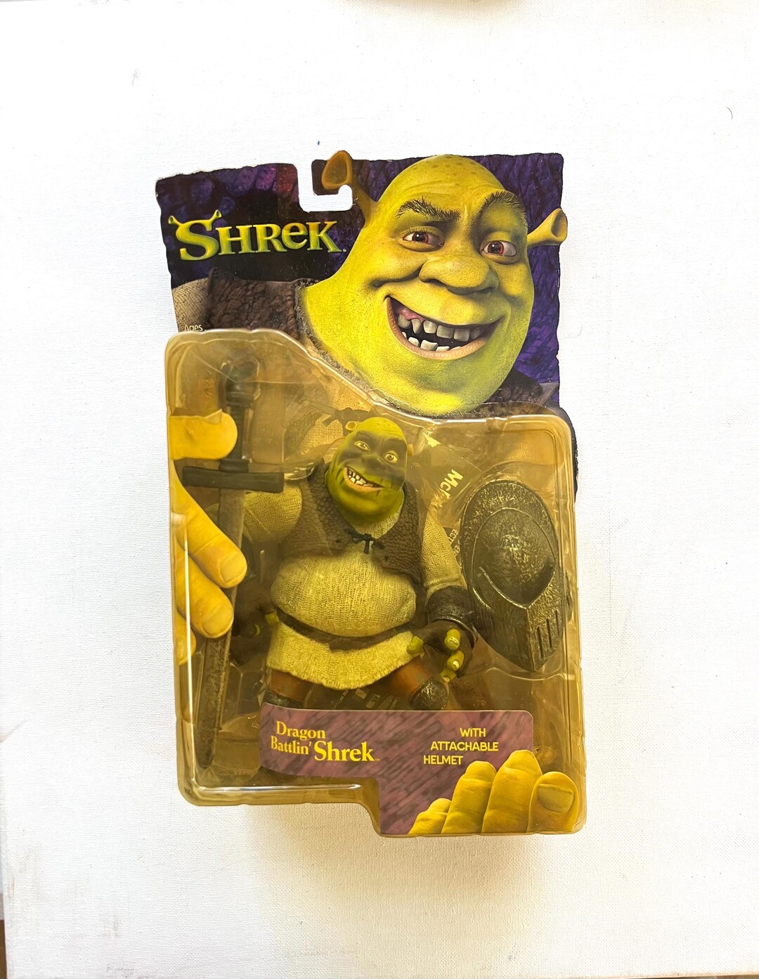 Vintage Shrek, Mcfarlane Toys 2001, Dragon Battlin' Shrek, Attachable ...