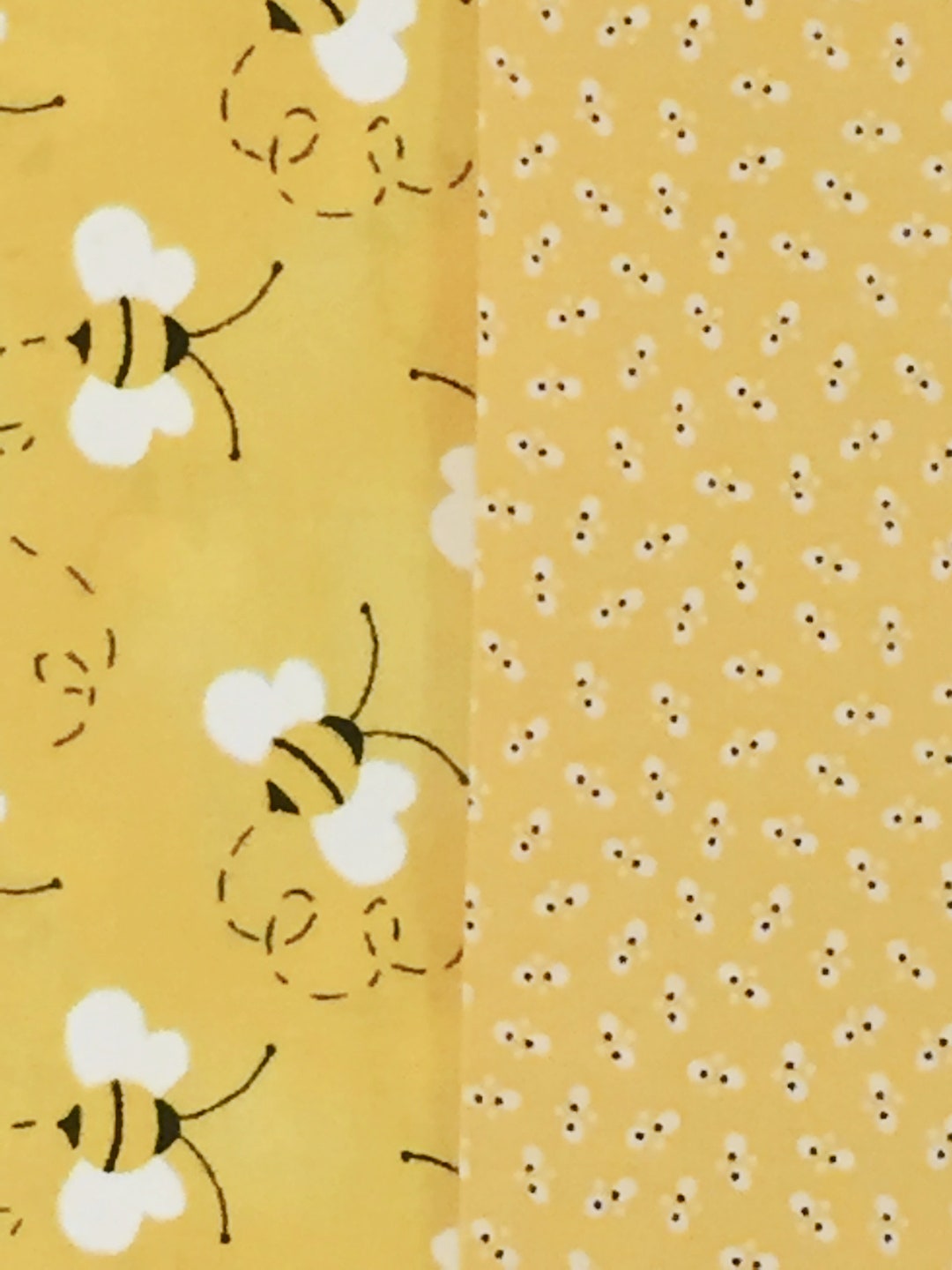 BUSY BEES Bright Yellow Laurie Campbell La Di Draw by Patty Fabric ...