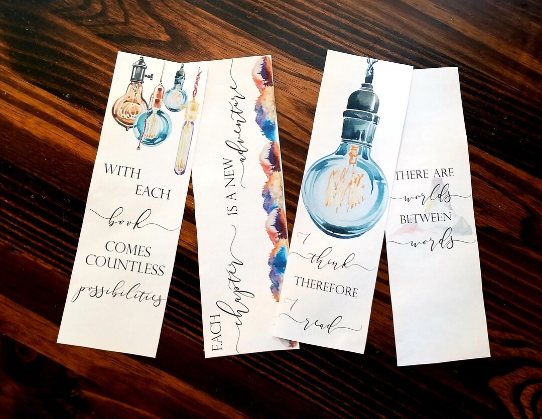 Instant Download Bookmarks, Printable Inspire Reading Bookmarks ...