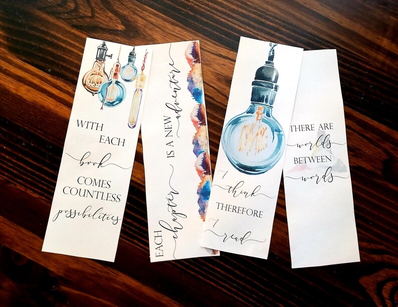 Instant Download Bookmarks, Printable Inspire Reading Bookmarks ...