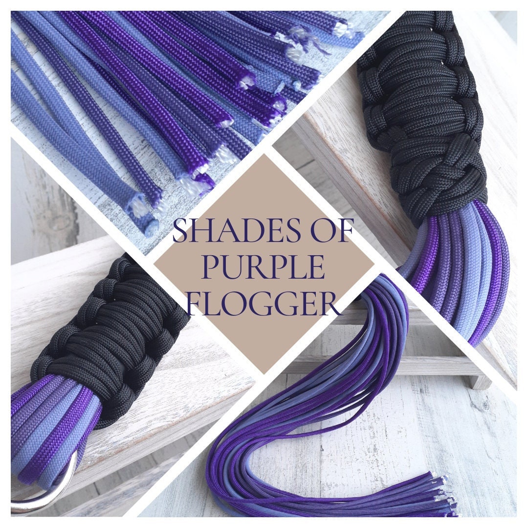 ADULT ONLY Purple Flogger Punishment Play Flogger BDSM - Etsy