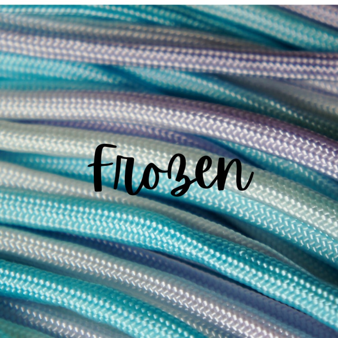 50 Feet Frozen Hand Dyed Paracord, Pastel Paracord, Ombre Paracord ...