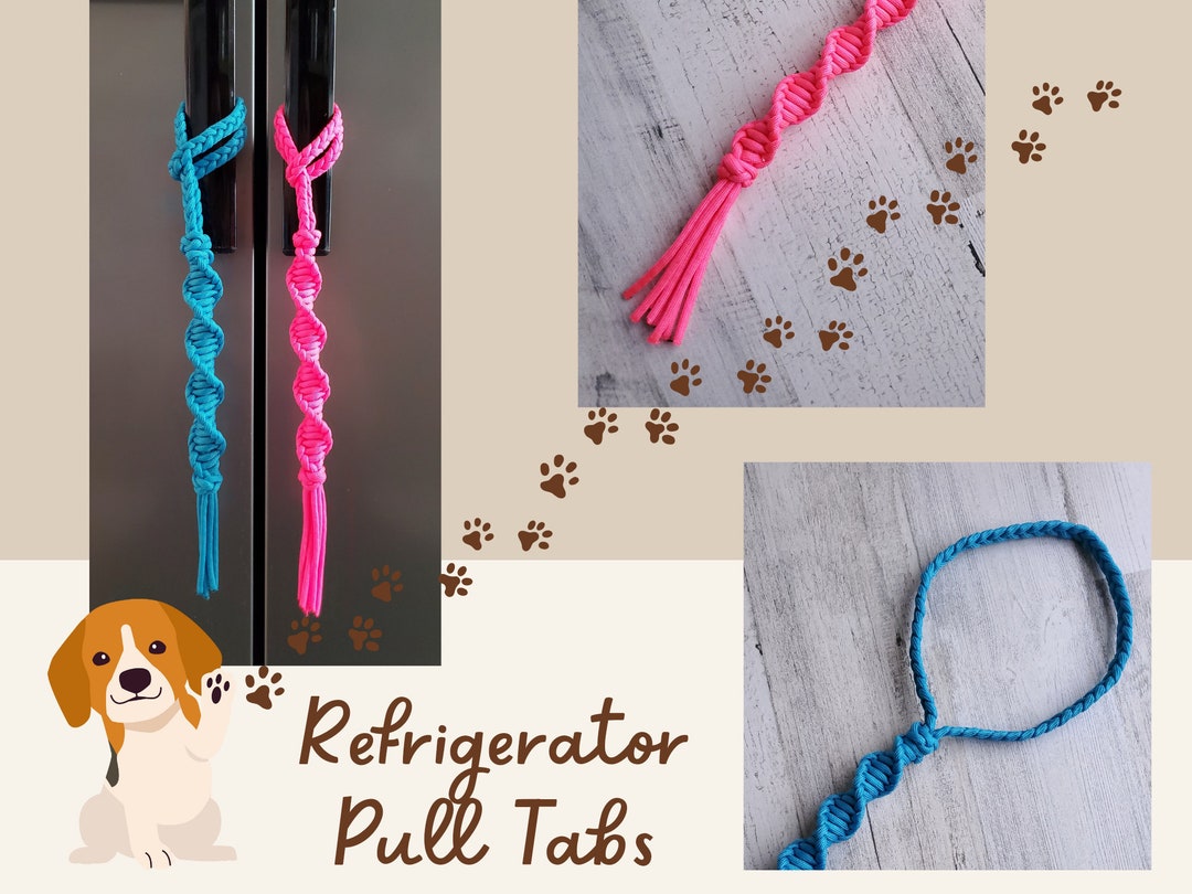 Fridge Doors Pull Tabs Set of 2 Freezer Door Pull Tab Dog - Etsy