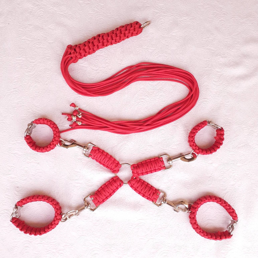 ADULT ONLY Paracord Flogger Wrist Cuffs Ankle Cuffs Hog - Etsy