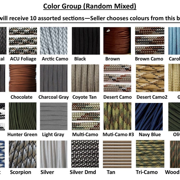 Paracord Colors - Etsy