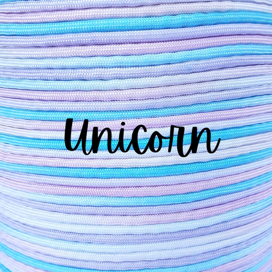 100 Feet - Unicorn Hand Dyed Pastel 550 Paracord 100' Hank, Made to ...