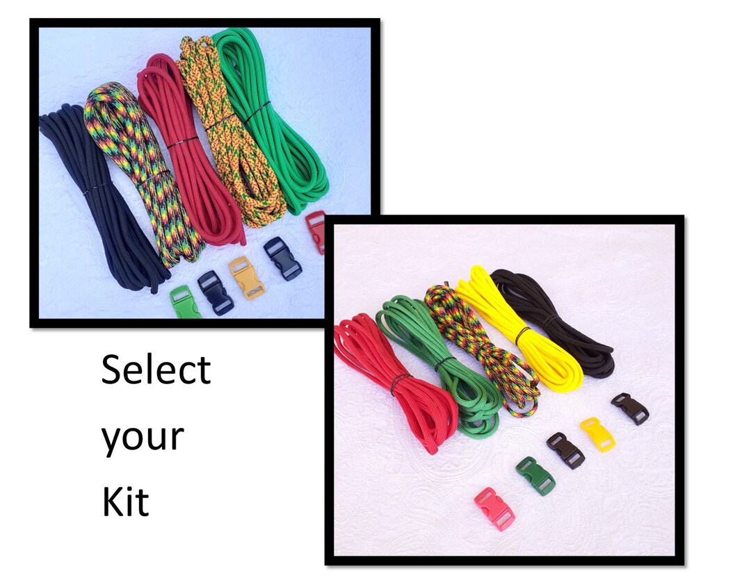 Choose: Wild Fiesta or Reggae Fun Kit 50 Feet of Cord Plus 5 Buckles ...