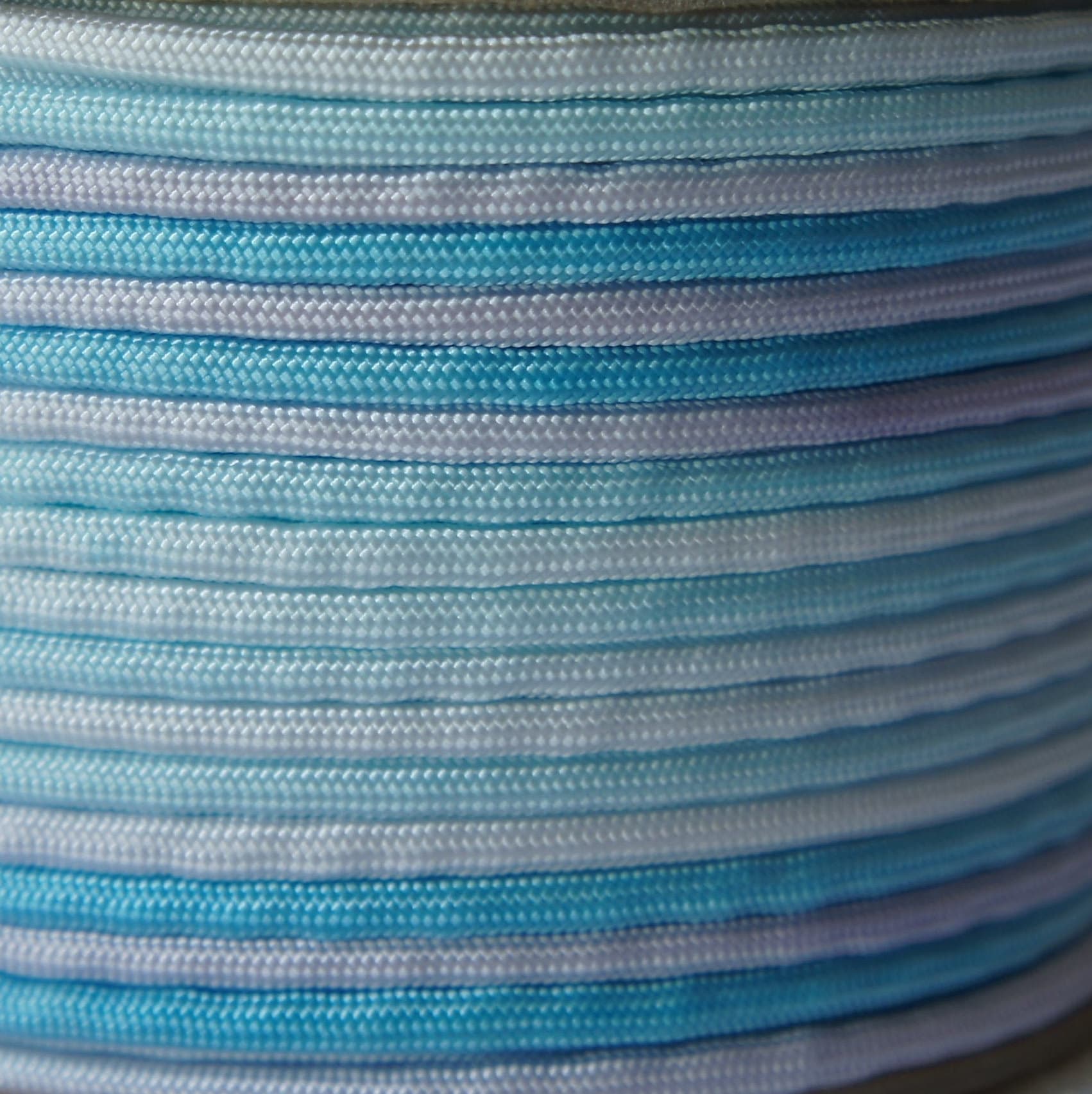 50 Feet Frozen Hand Dyed Paracord pastel paracord ombre | Etsy