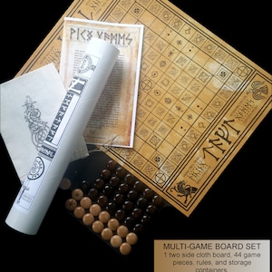 VIKING TAFL GAMES Five Tafl (hnefatafl) Games on One Board and Choose ...