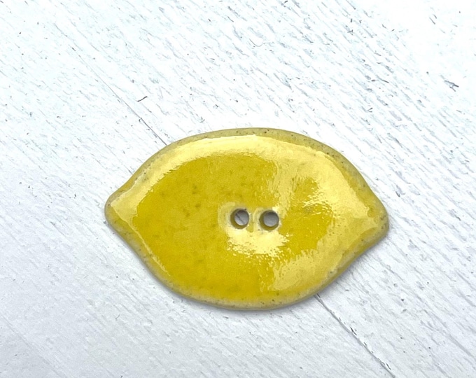 Lemon Buttons and Lemon Pins, Ceramic Buttons - Sold Individually - Etsy