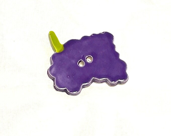 Ceramic Buttons - Grape Button - Fruit Button - Purple Grape Button ...
