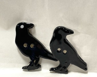 Raven Buttons - Etsy