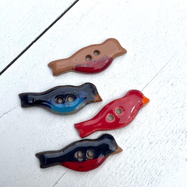 Bird Sewing Buttons - Etsy