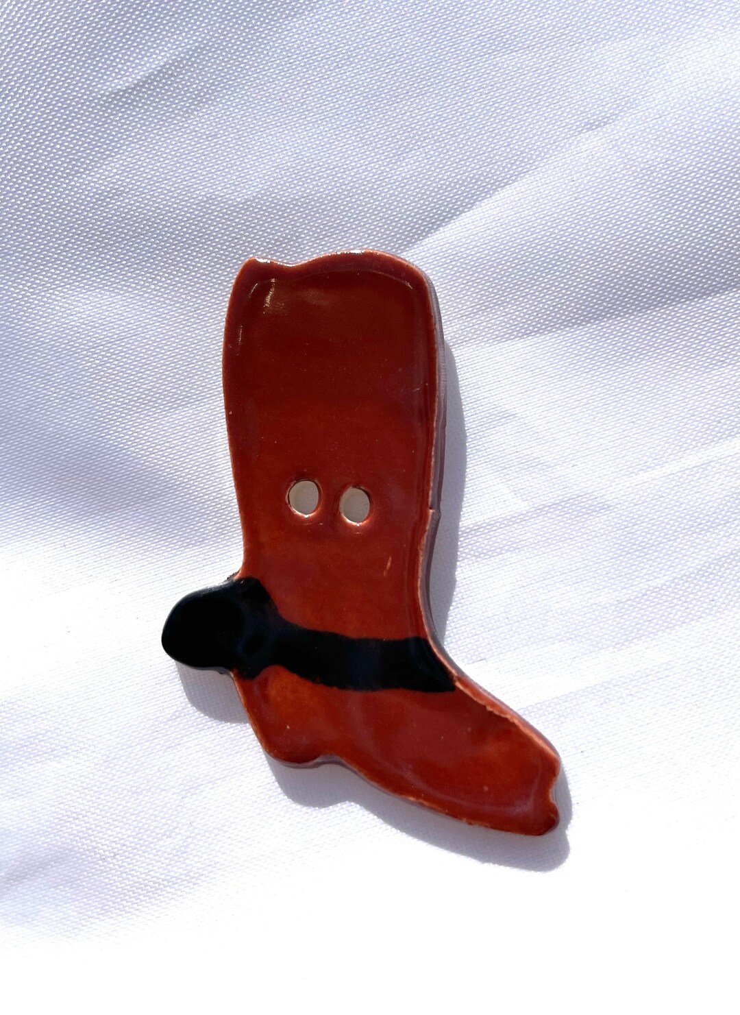 Cowboy Boot Buttons With Regular Button Holes, Ceramic Buttons - Sold ...