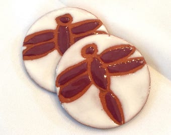 Dragonfly buttons | Etsy