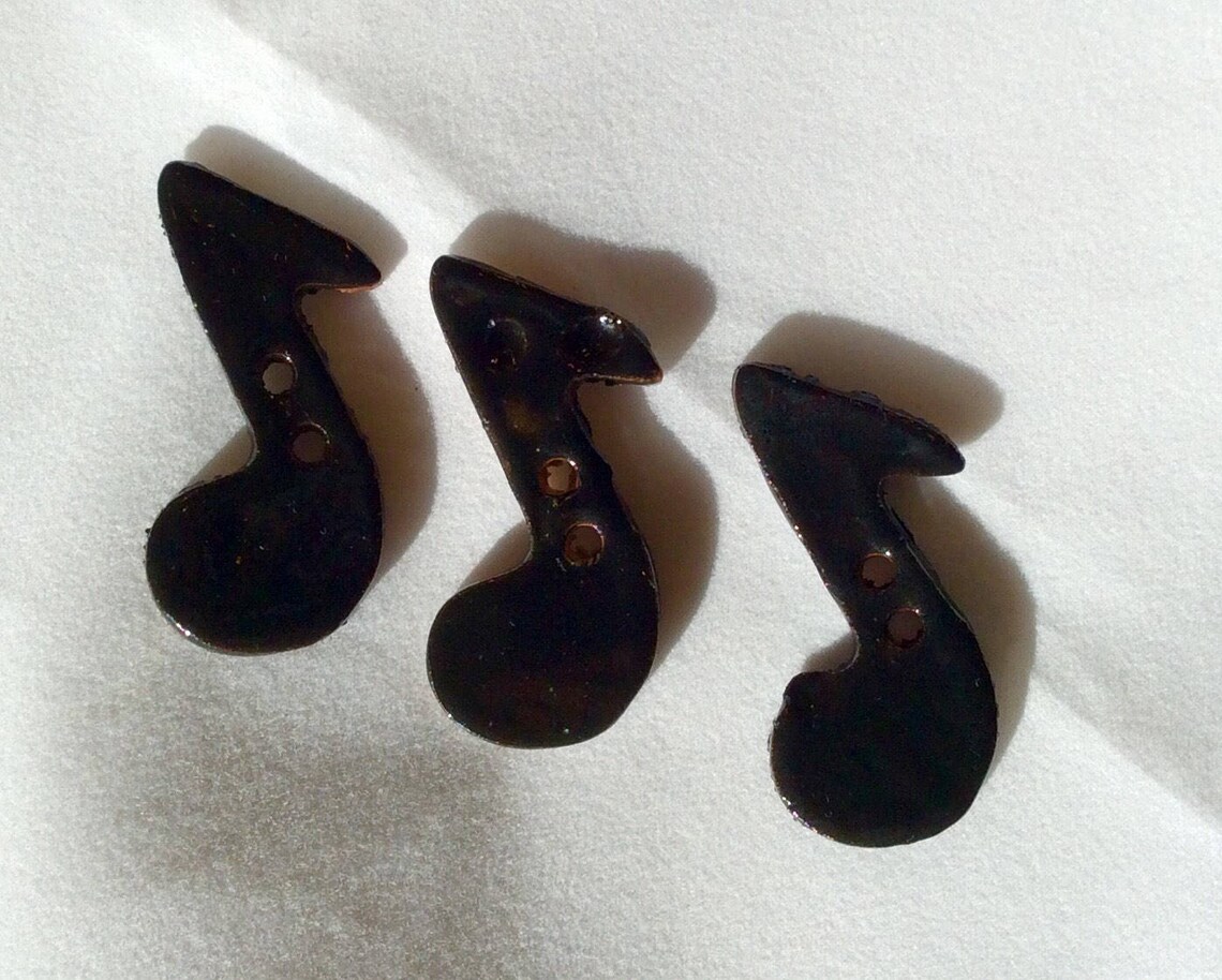 Ceramic Buttons Musical Note Button Ceramic Musical Note | Etsy