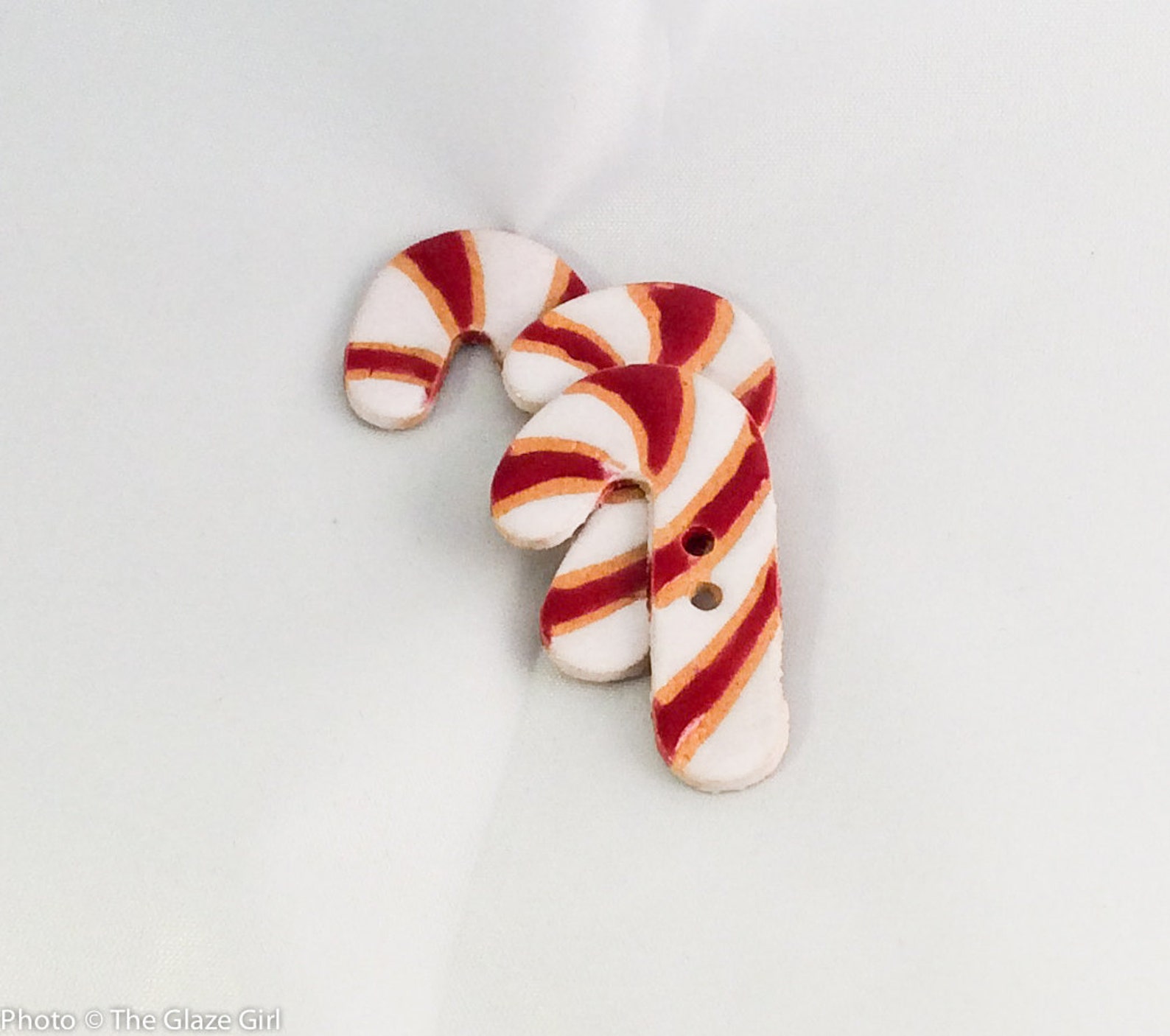 Sale: Candy Cane Buttons Christmas Buttons Winter Buttons - Etsy
