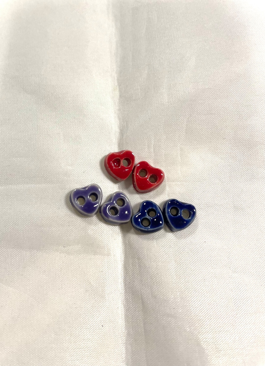 5/16 Ceramic Buttons Heart Buttons Mini Heart Buttons Super Tiny Heart Button - Etsy