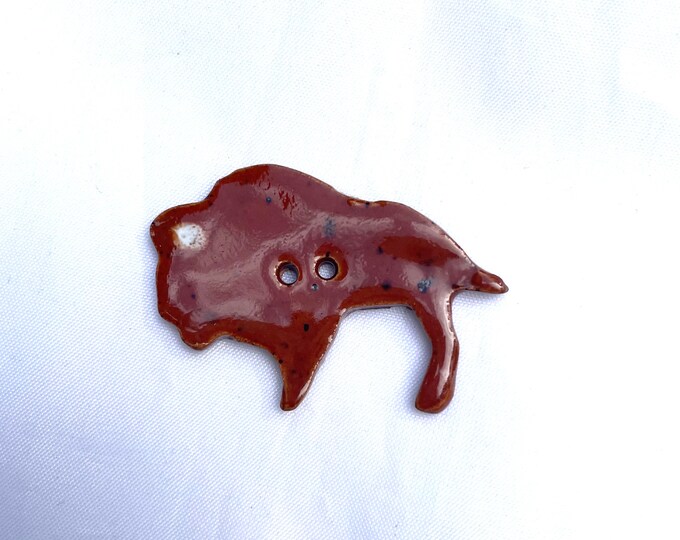 Buffalo Button With Regular Button Holes, Ceramic Buttons - Sold ...