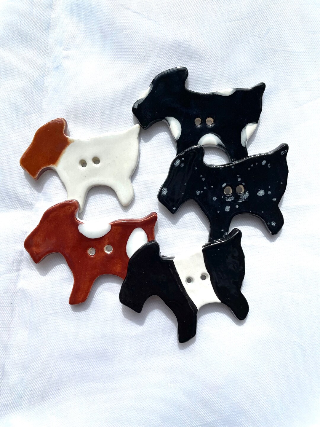 Goat Buttons, Black Dapple Goat Button, Ceramic Buttons - Sold ...