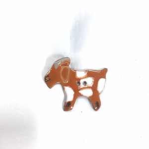 Goat Buttons, Black Dapple Goat Button, Ceramic Buttons - Sold ...