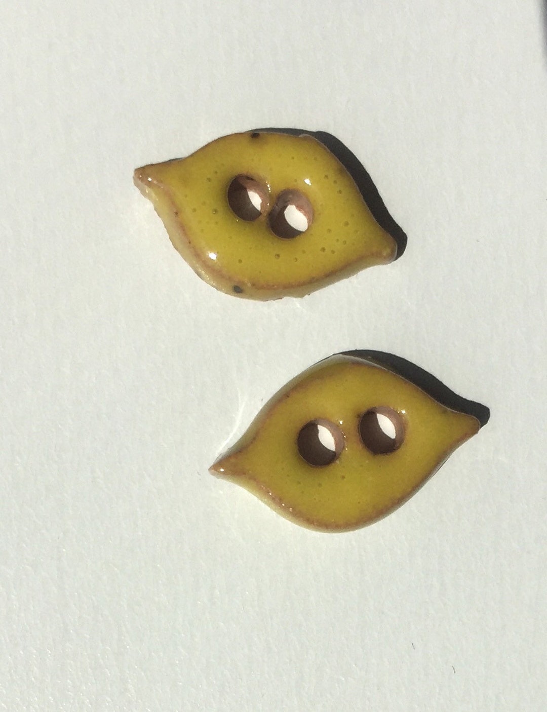 Miniature Lemon Buttons - Fruit Buttons - Ceramic Button - Etsy