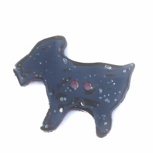 Goat Buttons, Black Dapple Goat Button, Ceramic Buttons - Sold ...