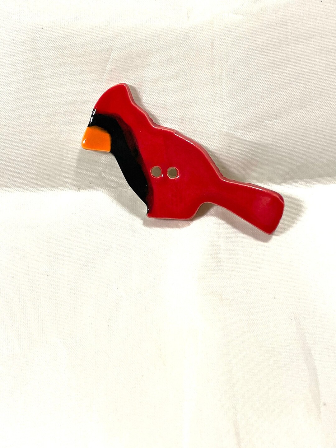 Cardinal Buttons Ceramic Buttons Sold Individually - Etsy