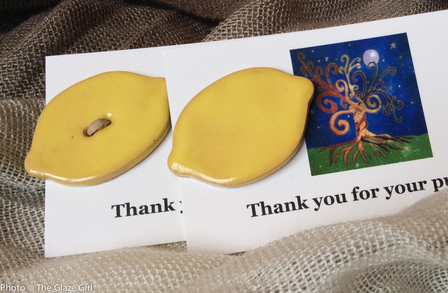 Lemon Buttons and Lemon Pins Ceramic Buttons Sold | Etsy