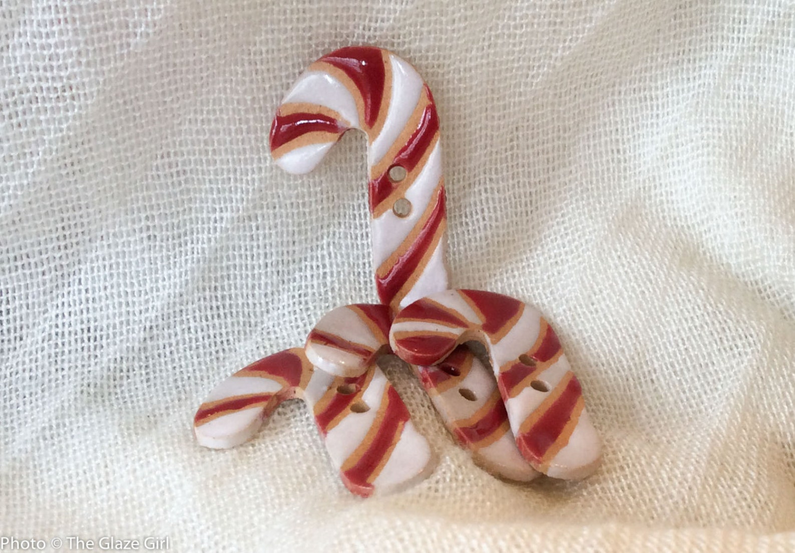 Sale: Candy Cane Buttons Christmas Buttons Winter Buttons - Etsy
