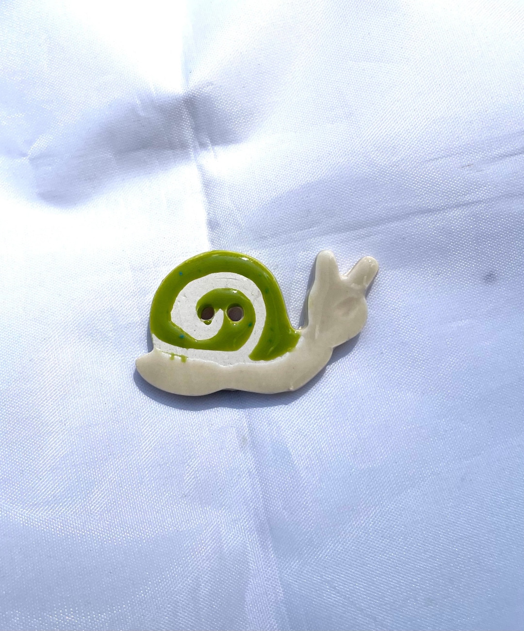Snail Button, Snail Pin, Ceramic Button Sold Individually - Etsy
