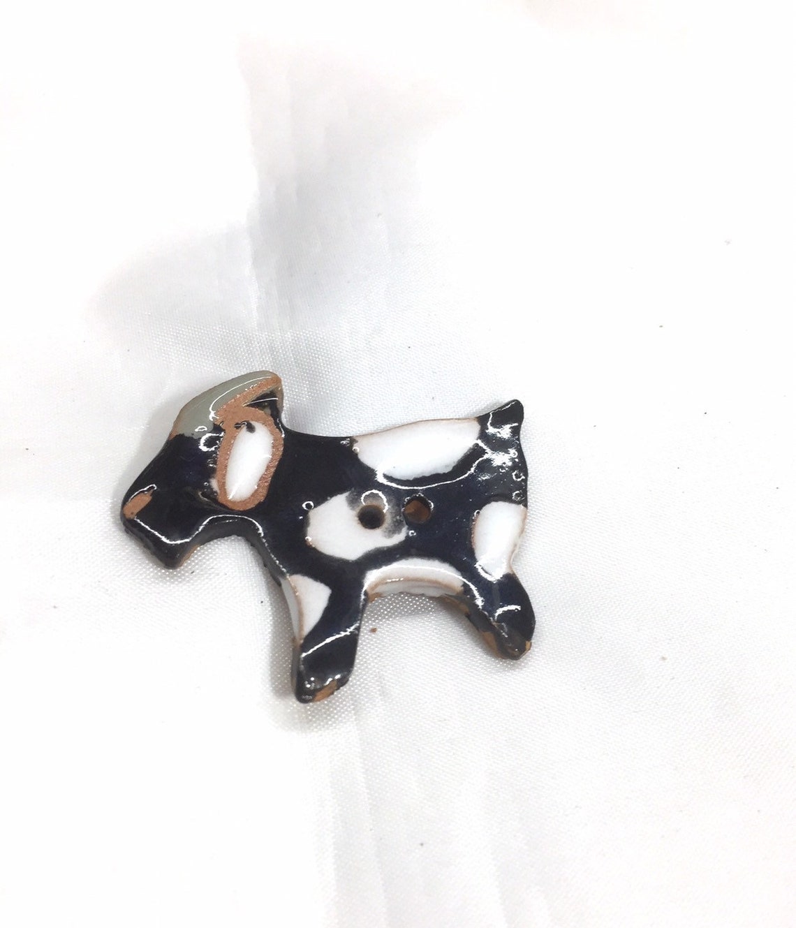 Goat Buttons Black Dapple Goat Button Ceramic Buttons Sold - Etsy