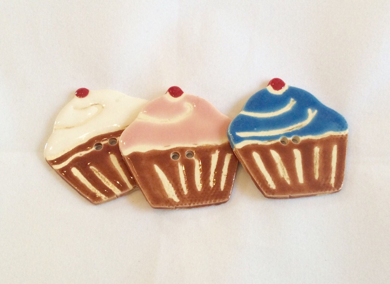 Ceramic Buttons Purple Cup Cake Button With Sprinkles Cup - Etsy