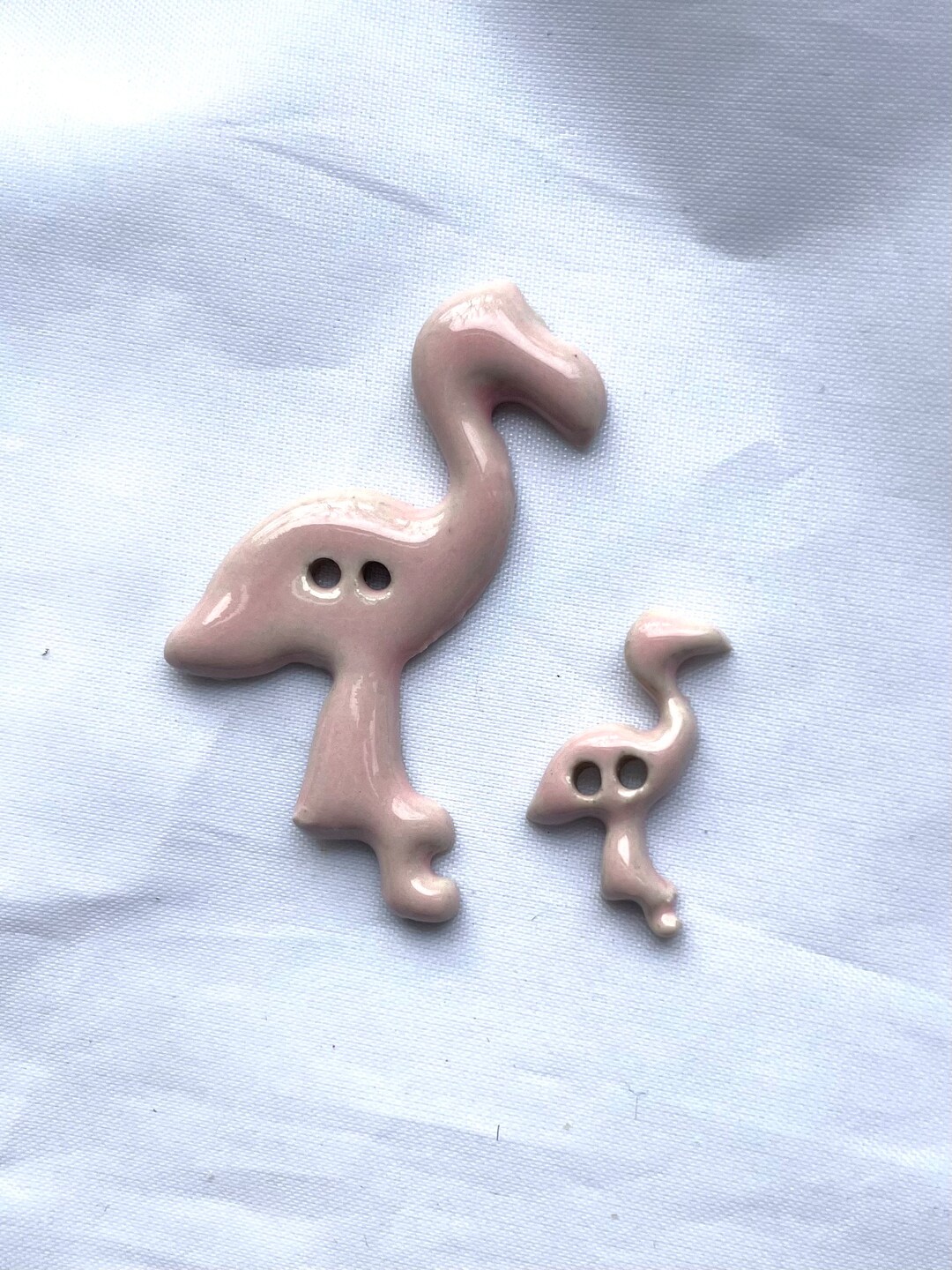 Flamingo Buttons Ceramic Buttons Sold Individually - Etsy