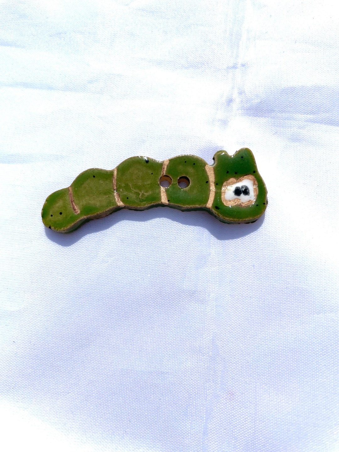 Caterpillar Button Ceramic Button Sold Individually - Etsy