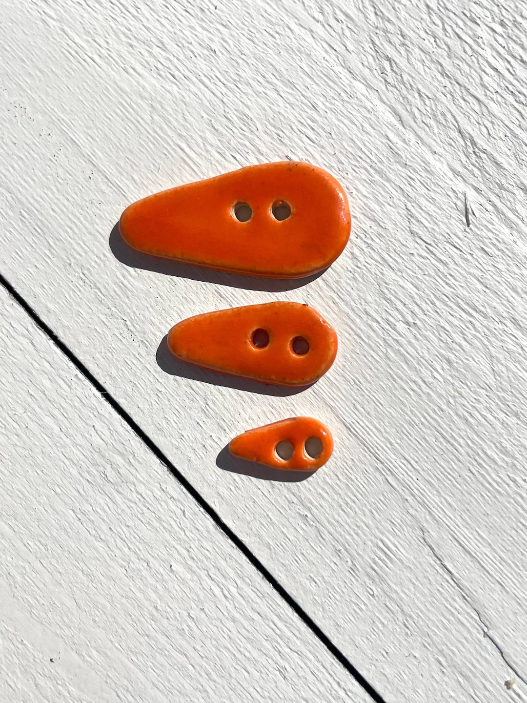 Ceramic Carrot Buttons - Mini Carrot Button - Snowman Nose Button ...