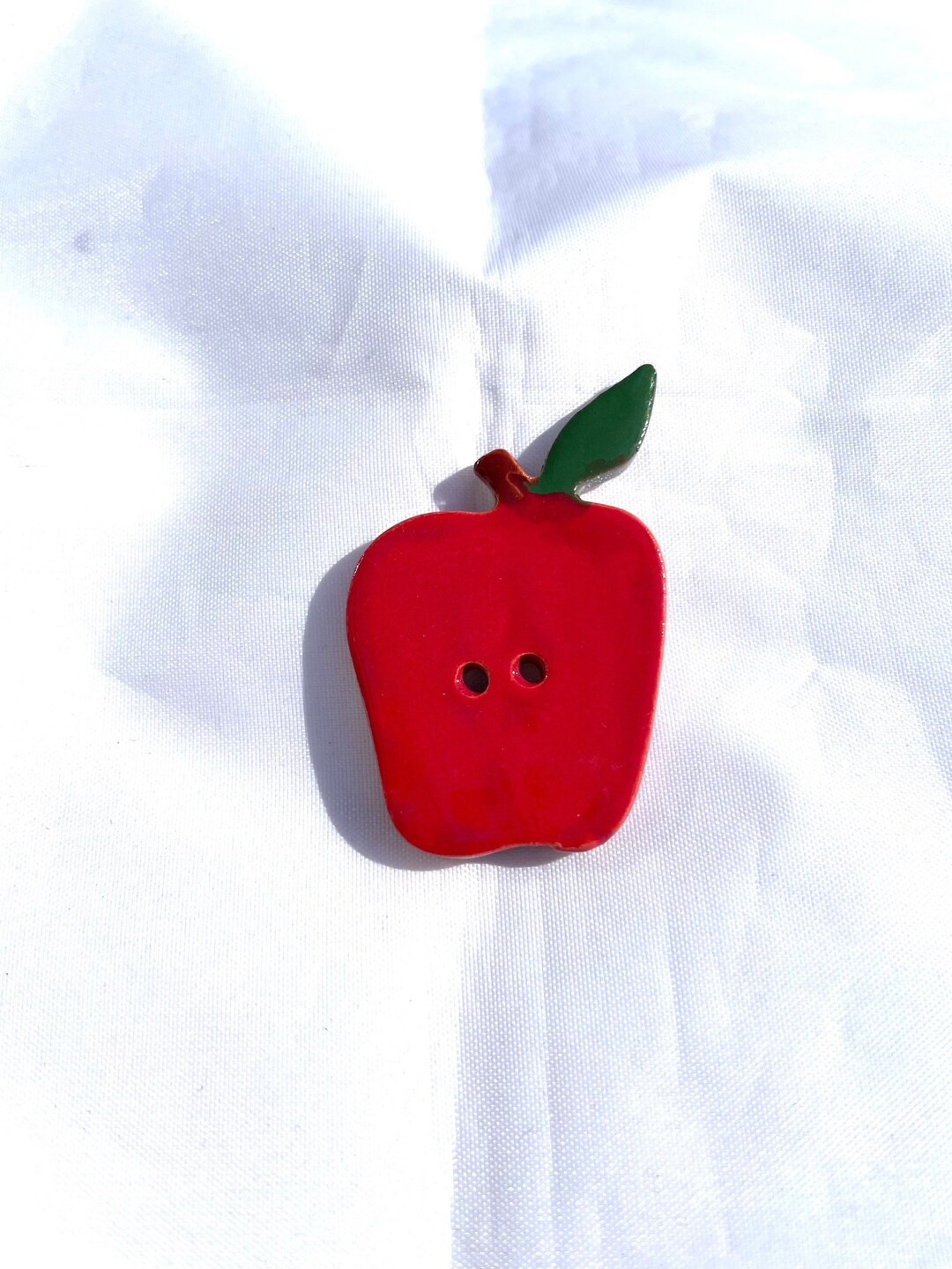 Ceramic Buttons Apple Buttons - Etsy