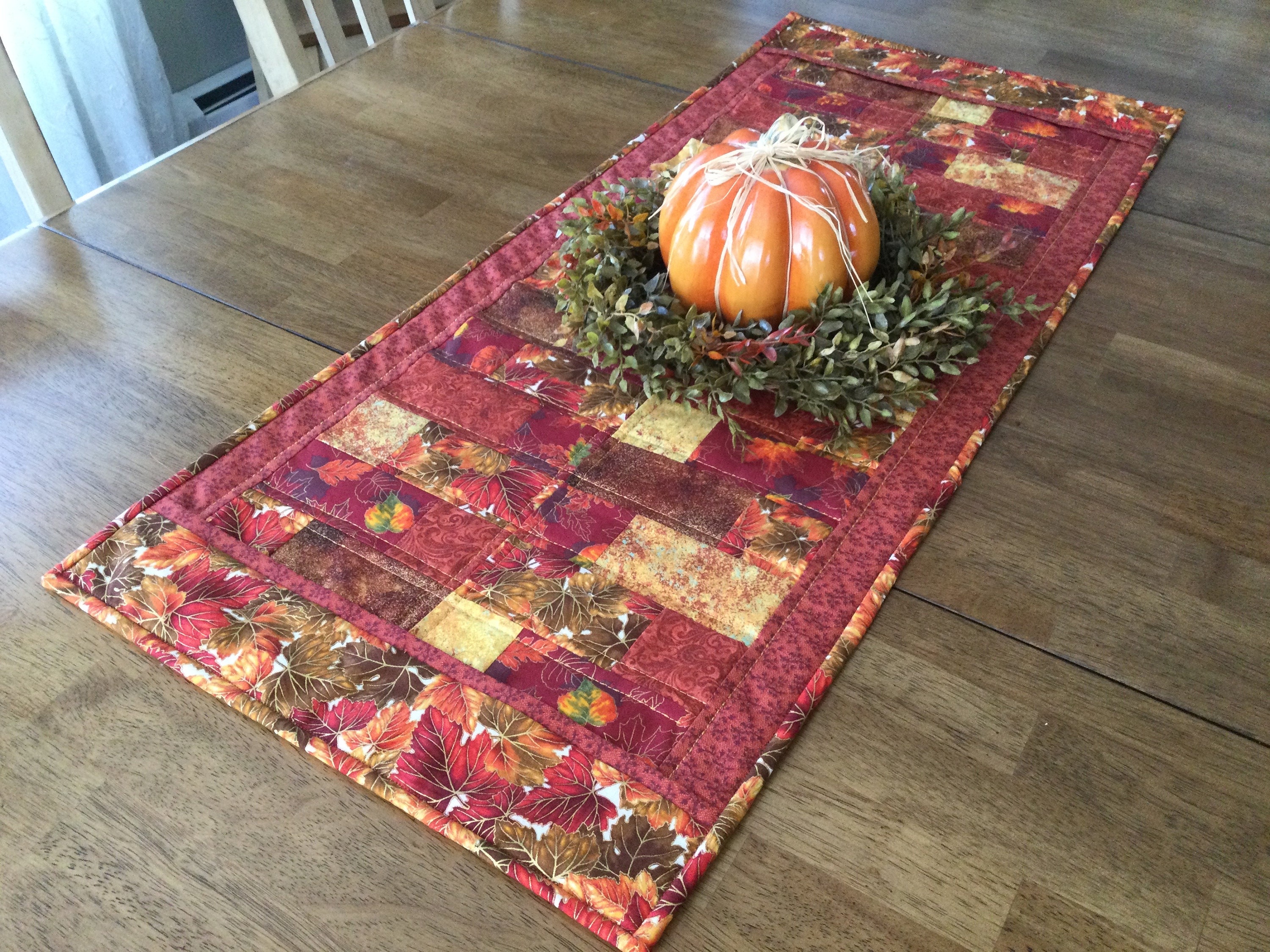 Quilted Table Runner Quilted Fall Table Runner Table Runner - Etsy