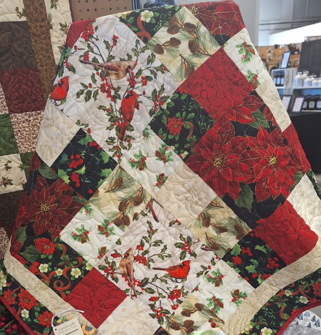 Quilted Wall Hanging, Quilted Christmas Wall Hanging, Christmas Quilted ...