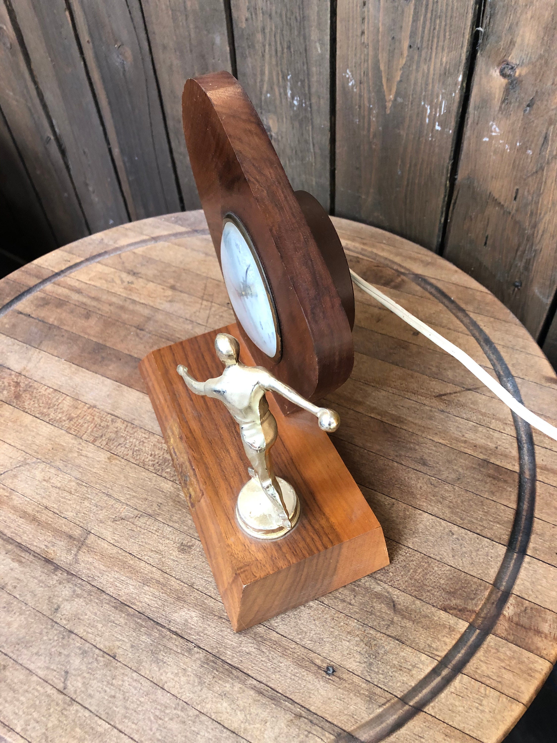 Mid Century Bowling Clock Bowling Trophy Clock Bowling | Etsy