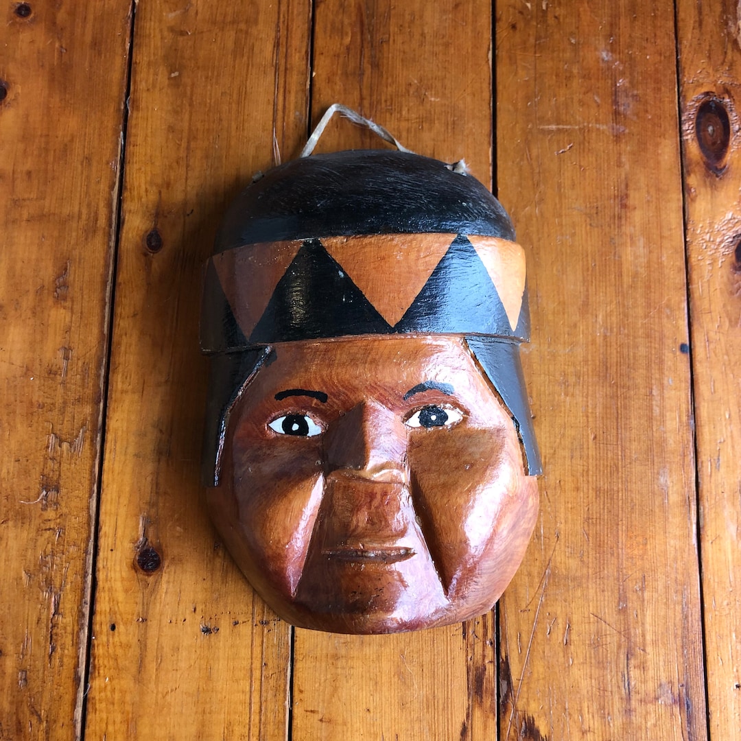 Native American Wood Carved Mask , First Nations Masks , Native Fine ...