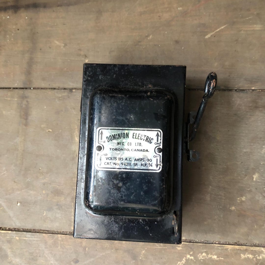 Vintage Dominion Electric Fuse Shut off Box , Home Restoration ...