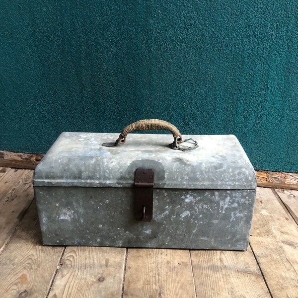 Galvanized Tool Box - Etsy