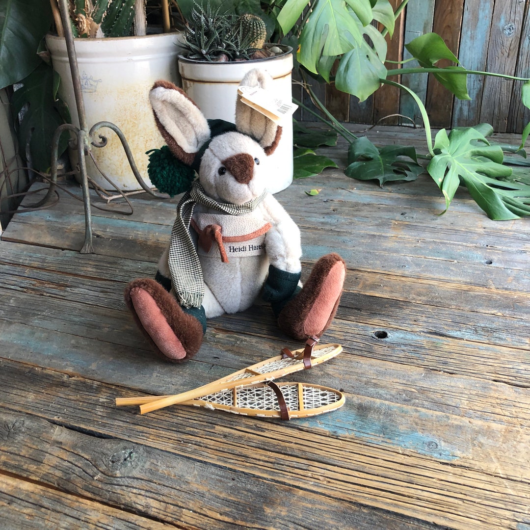 Heidi Hare Stuffed Rabbit Winter Bunny Stuffed Animal - Etsy