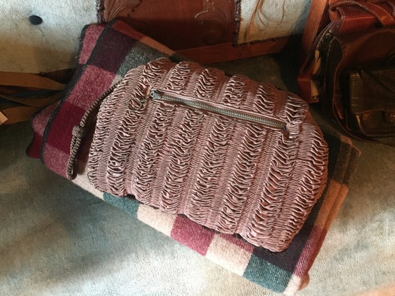 Victorian Lambs Wool Hand Muff: Antique Satin Hand Wa… - Gem