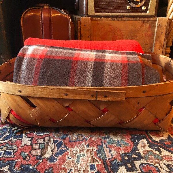 Wood Slat Basket - Etsy