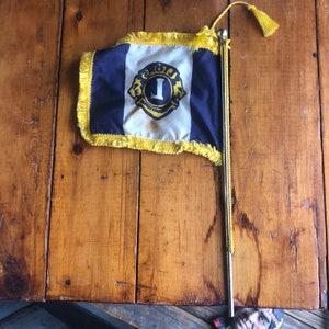 Lions Club Parade Flag , Lions Club Collectible , Miniature Flag - Etsy
