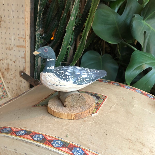 Carved Loon - Etsy